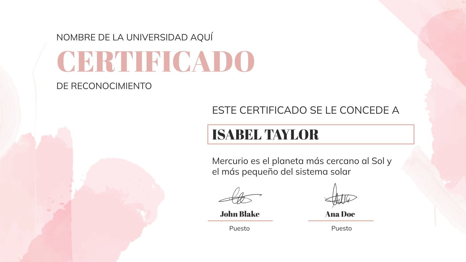 Watercolor Certificates | Google Slides & PowerPoint template