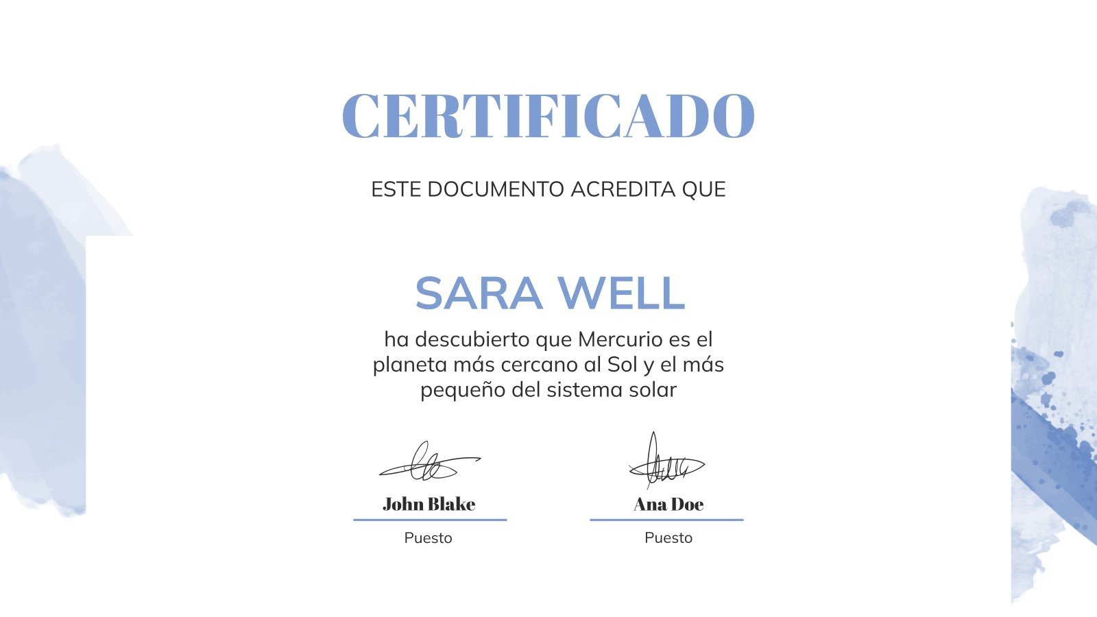 Watercolor Certificates | Google Slides & PowerPoint template