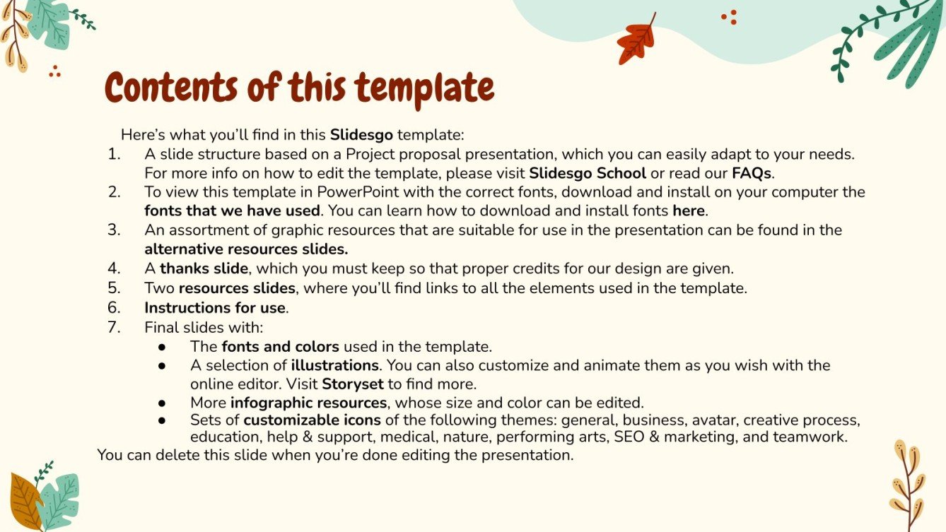 Reforestation Project Proposal Google Slides & PPT template