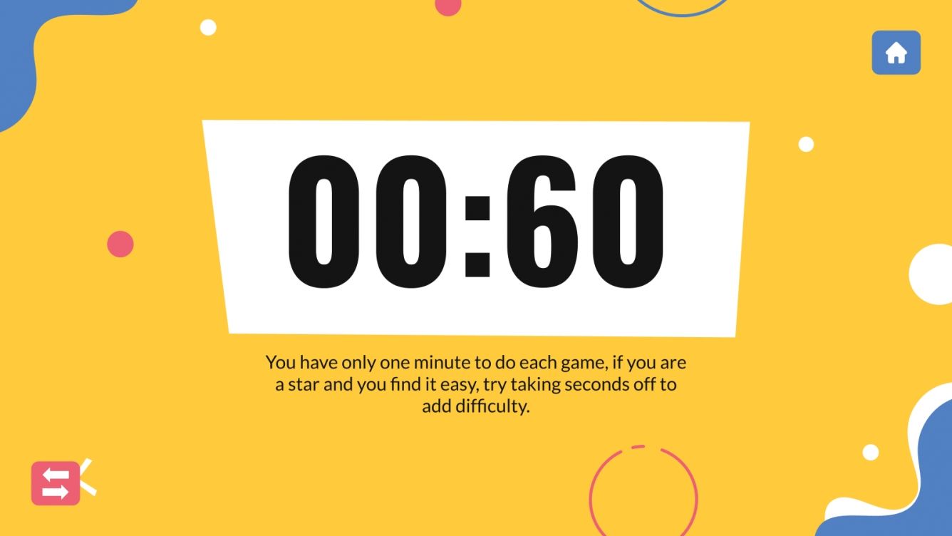 Minute to Win It Games | Template for Google Slides & PPT