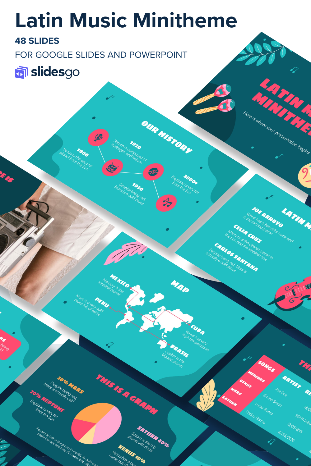 Latin Music Minitheme | Google Slides & PowerPoint