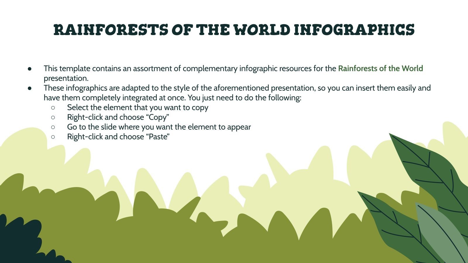 Rainforests of the World Infographics | Google Slides & PPT