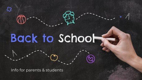 Back to School Info Google Slides and PowerPoint template