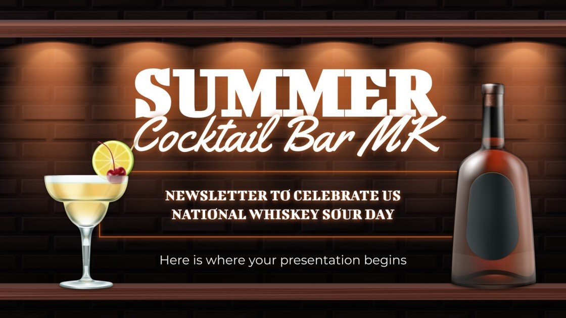 Free templates about Cocktails for Google Slides & PowerPoint