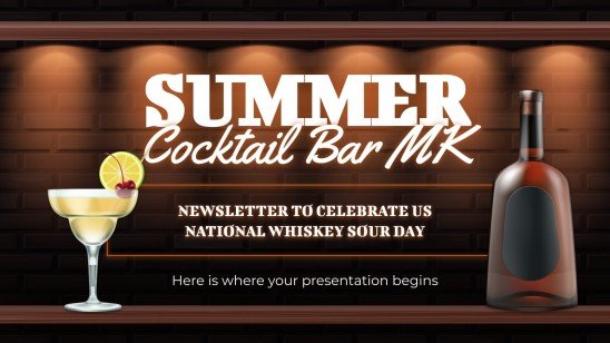 Free templates about Cocktails for Google Slides & PowerPoint