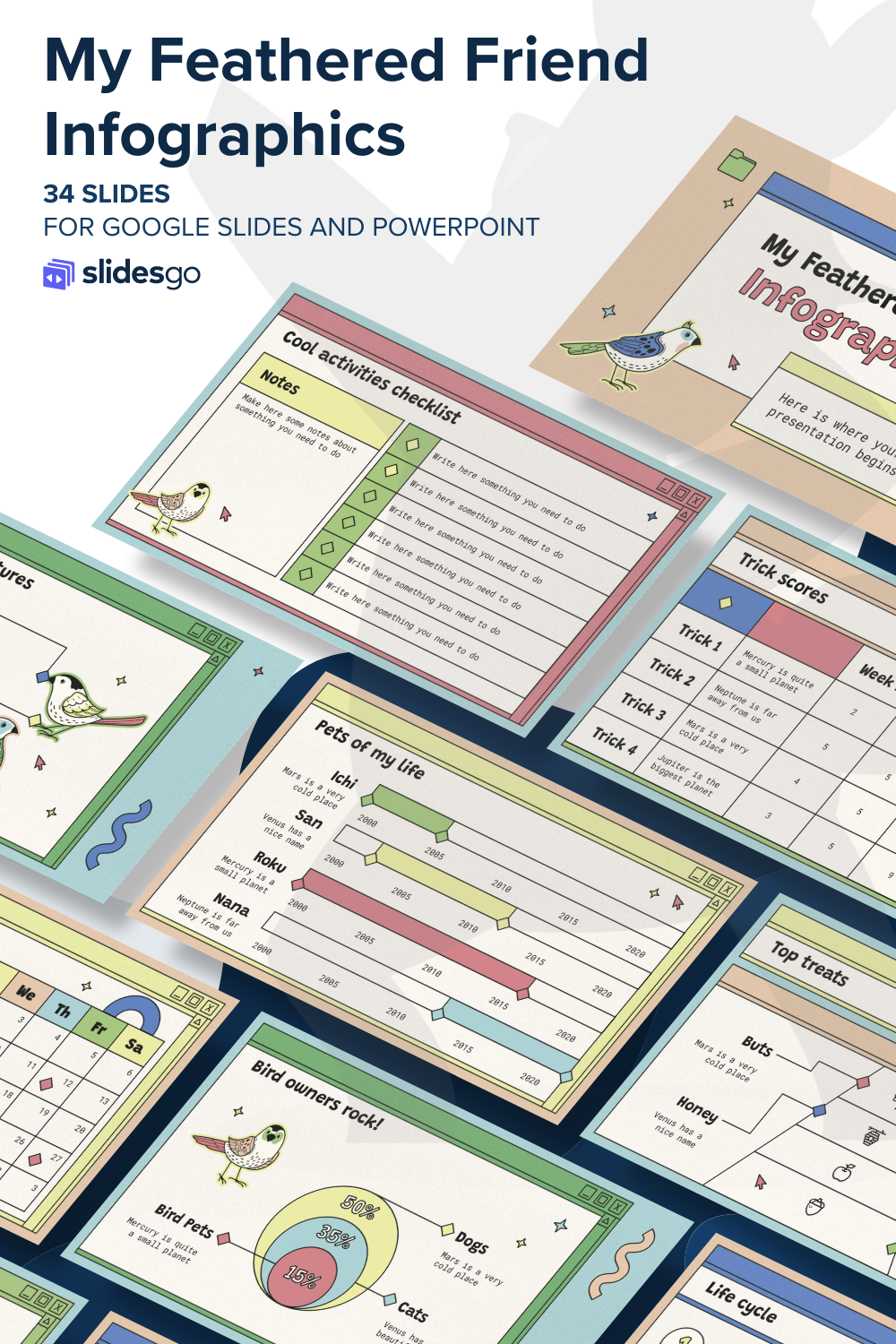 My Feathered Friend Infographics | Google Slides & PPT