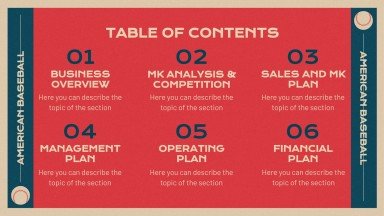 American Baseball Team Business Model | Google Slides & PPT