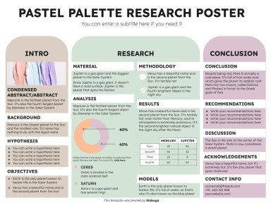 Pastel Palette Research Poster | Google Slides & PowerPoint