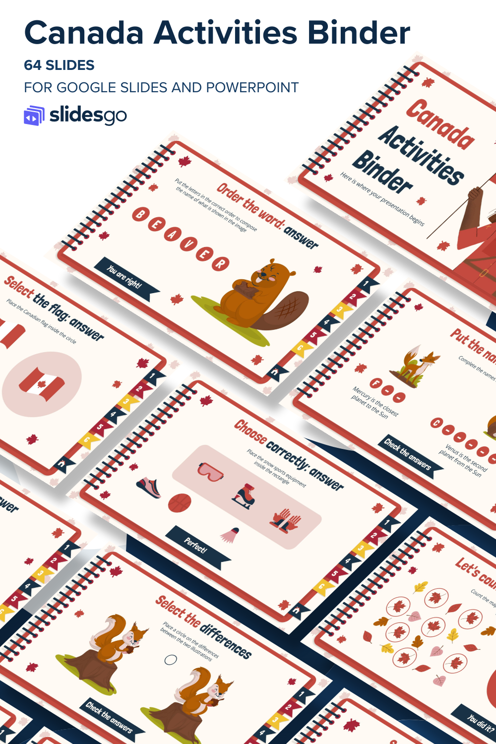 Canada Activities Binder | Google Slides & PowerPoint