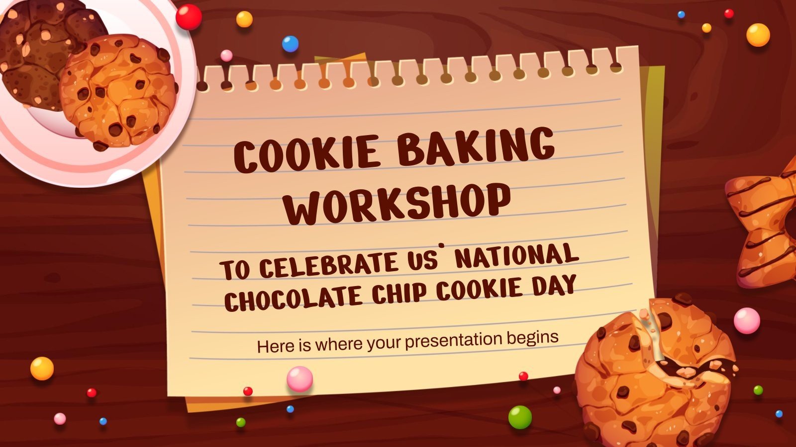 Plantillas gratis sobre chocolate para Google Slides y PPT