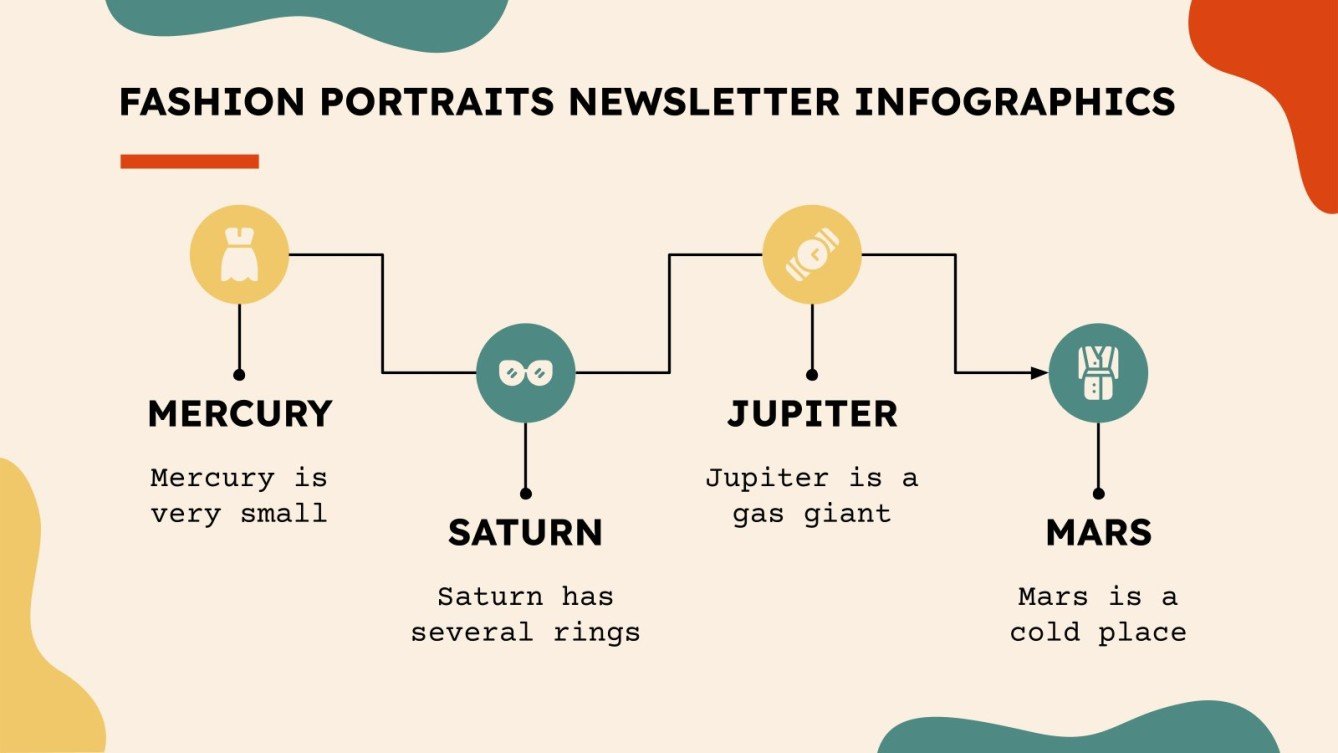 Fashion Portraits Newsletter Infographics | Google Slides