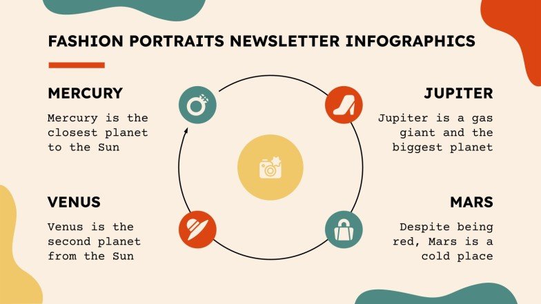 Fashion Portraits Newsletter Infographics | Google Slides