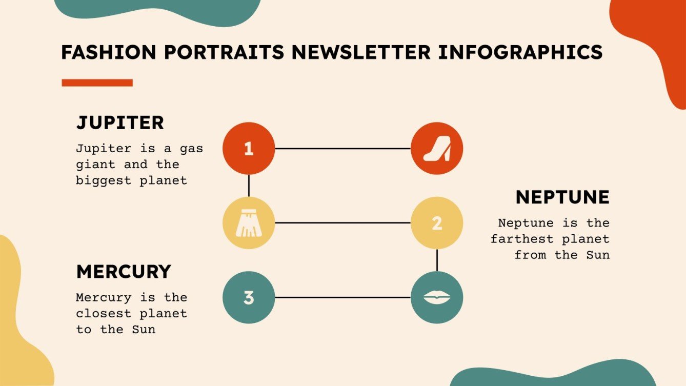 Fashion Portraits Newsletter Infographics | Google Slides