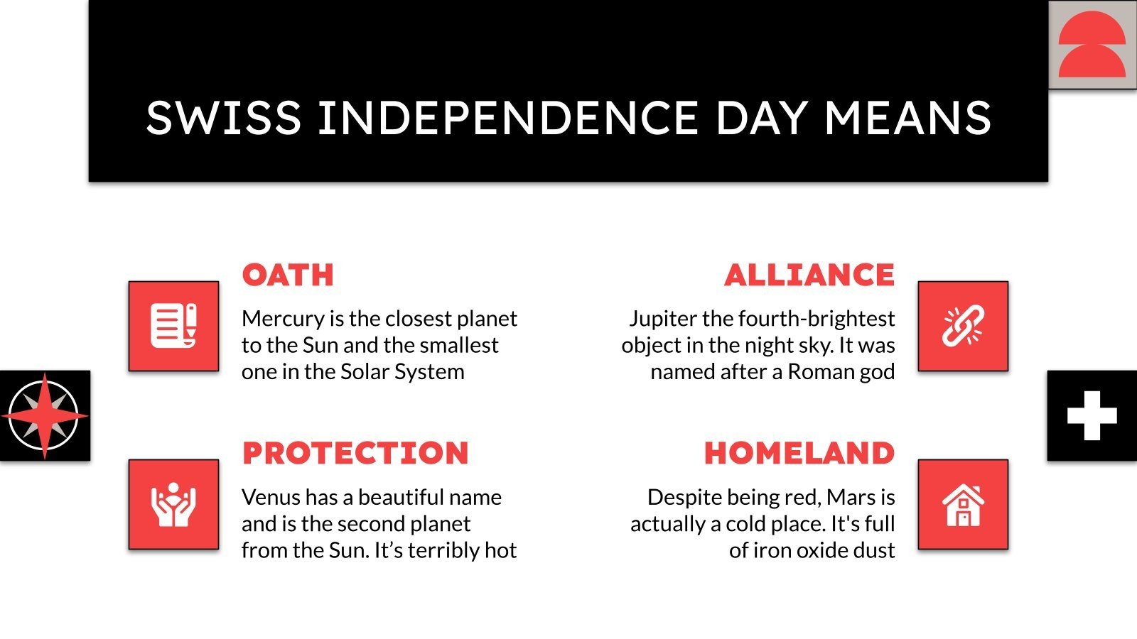 History Subject for High School: Swiss Independence Day