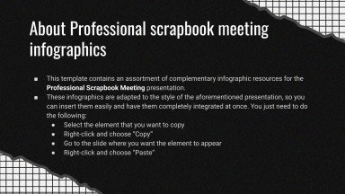 Professional Scrapbook Meeting Infographics | Google Slides