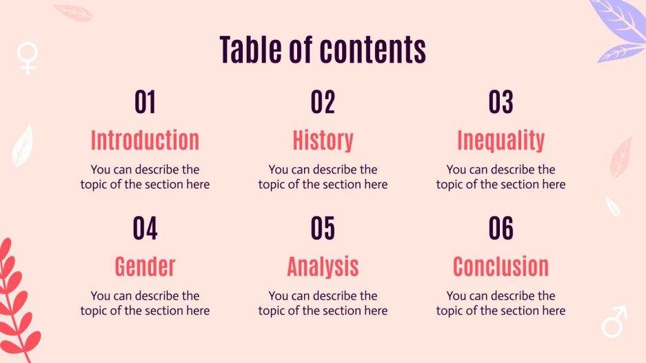 Clase sobre igualdad de género | Google Slides y PowerPoint