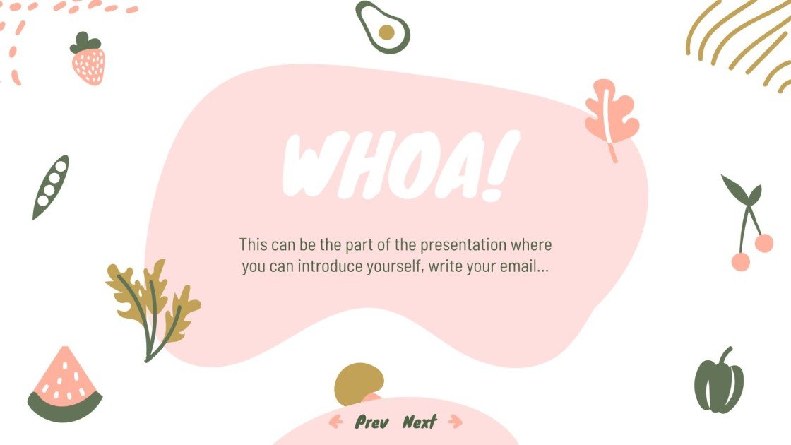 Charming Food Background Google Slides & PPT template