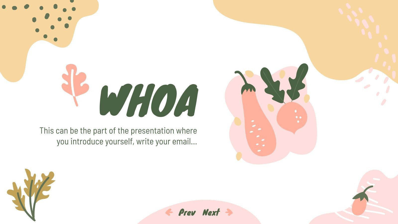 Charming Food Background Google Slides & PPT template