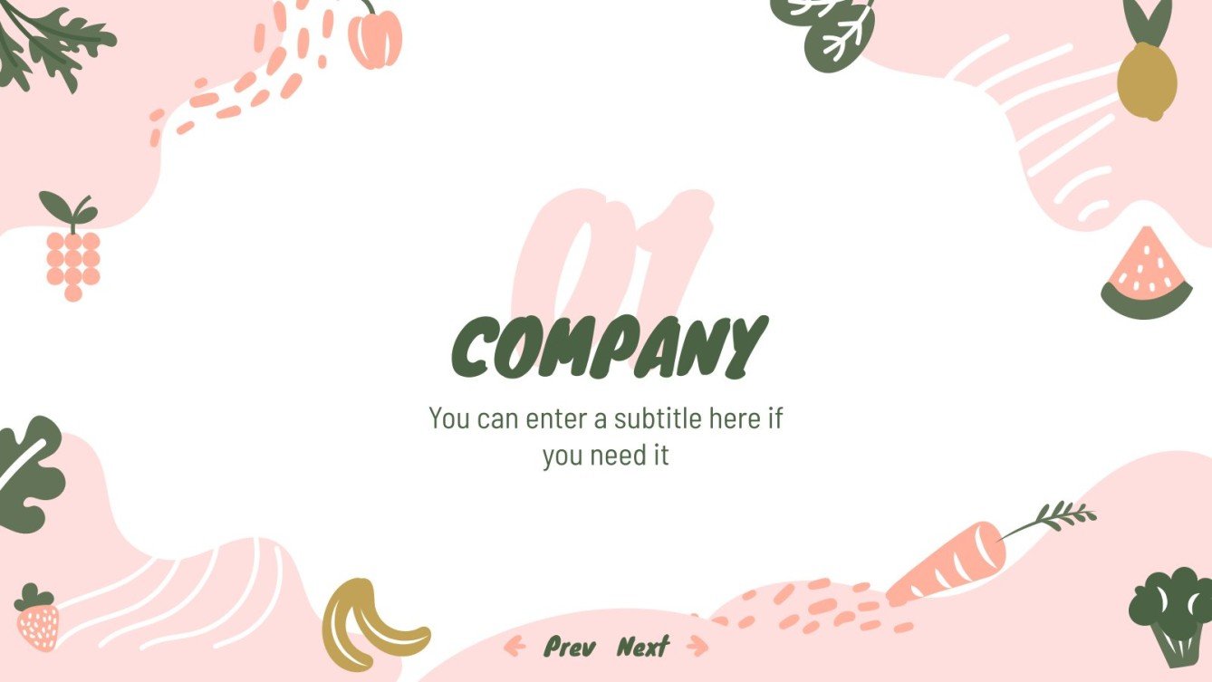 Charming Food Background Google Slides & PPT template