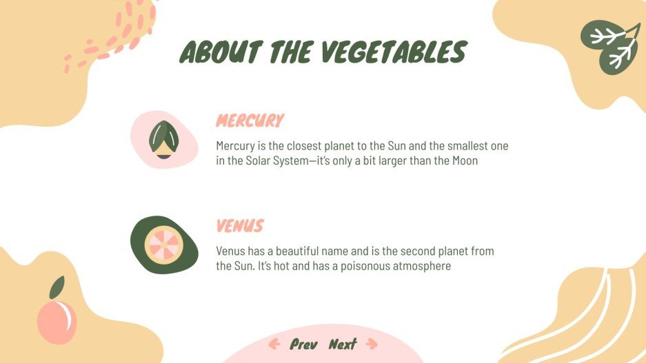 Charming Food Background Google Slides & PPT template
