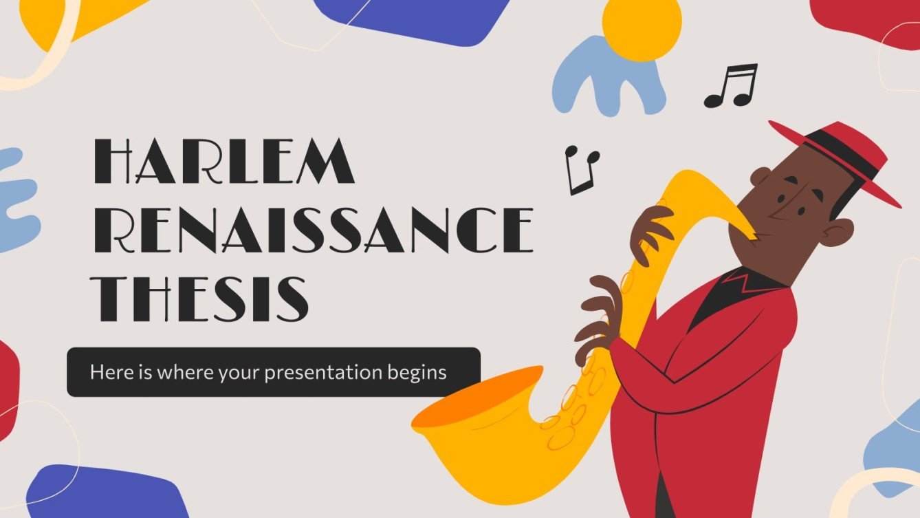 Tesis del renacimiento de Harlem | Google Slides y PowerPoint