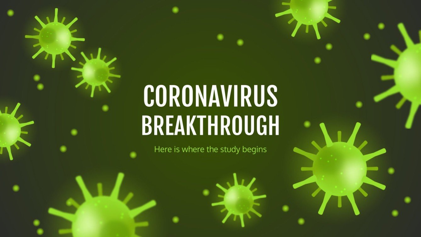 Coronavirus Breakthrough Google Slides Theme & PPT Template