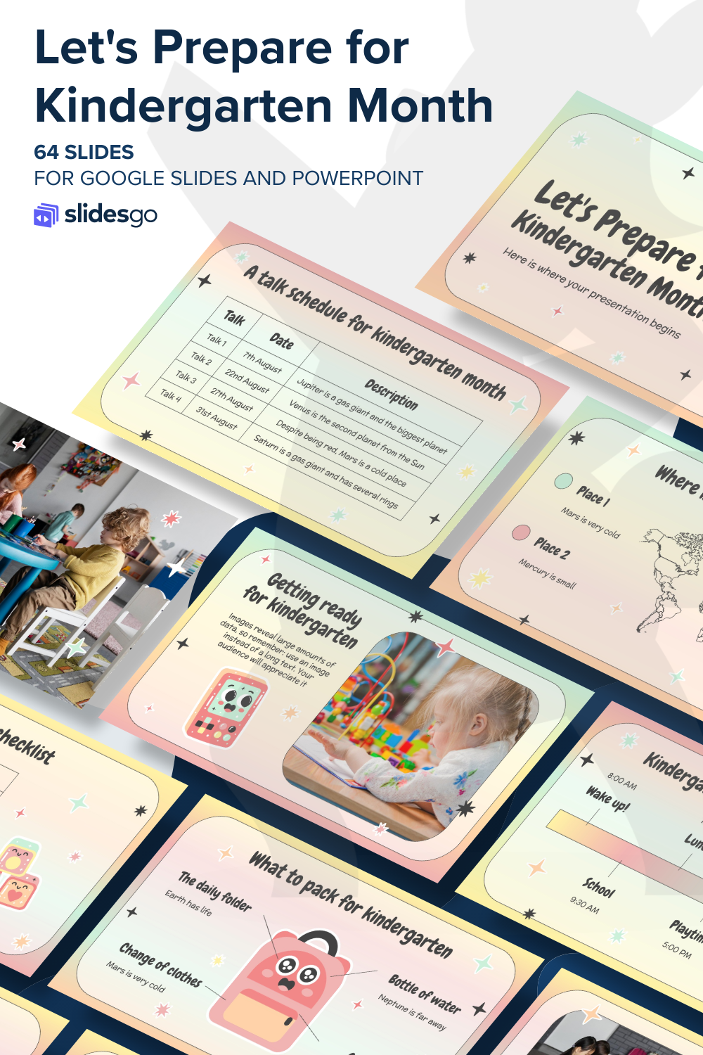 Let's Prepare for Kindergarten Month | Google Slides & PPT