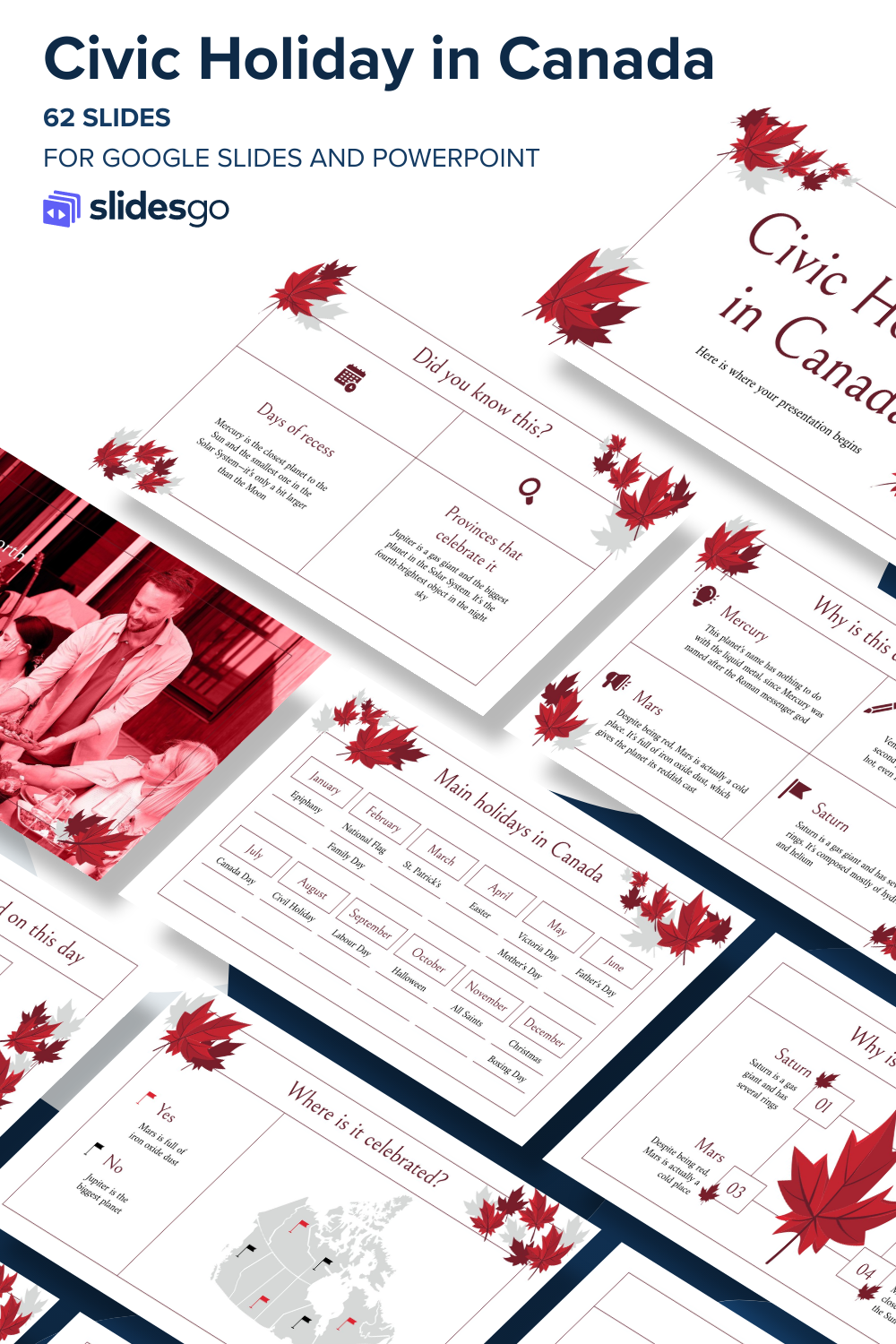 Civic Holiday in Canada | Google Slides & PowerPoint template