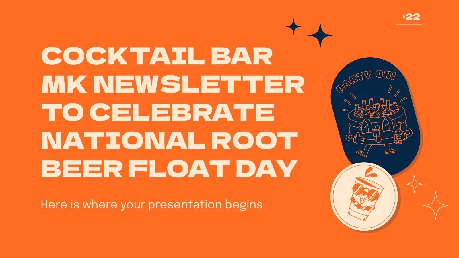 Kostenlose Vorlagen über Cocktails für Google Slides und PPT