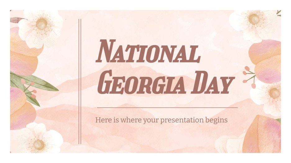 Día Nacional de Georgia | Google Slides y PowerPoint