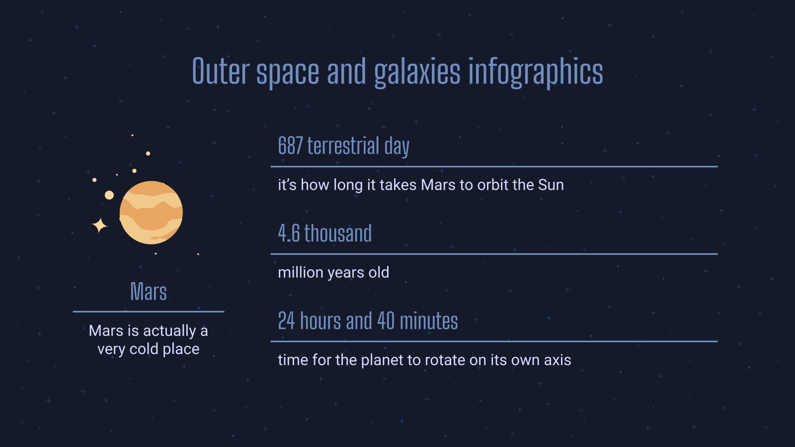 Outer Space and Galaxies Infographics | Google Slides & PPT