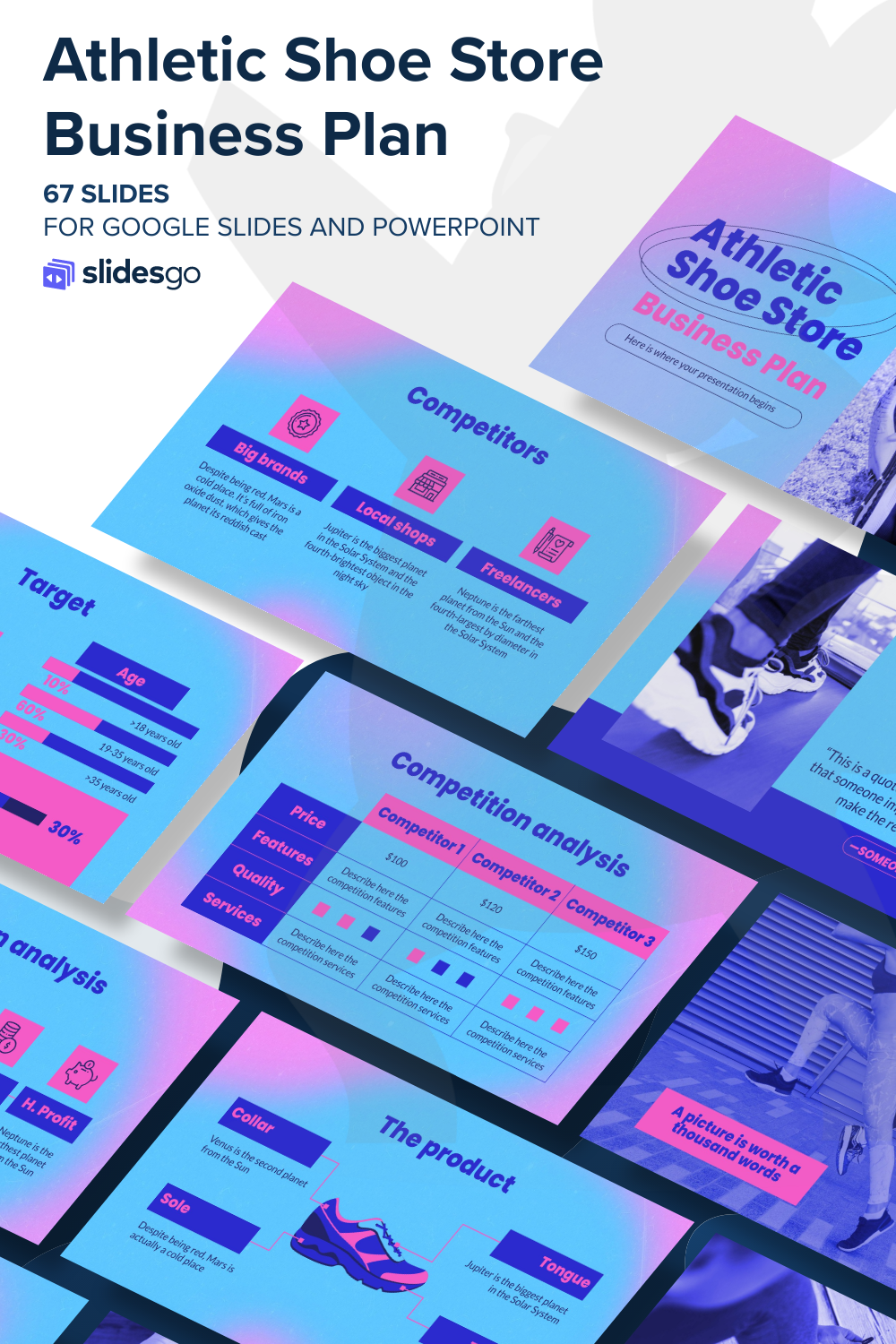 Athletic Shoe Store Business Plan | Google Slides & PowerPoint