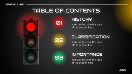 Minitema do Dia Internacional do Semáforo | Google Slides e PPT