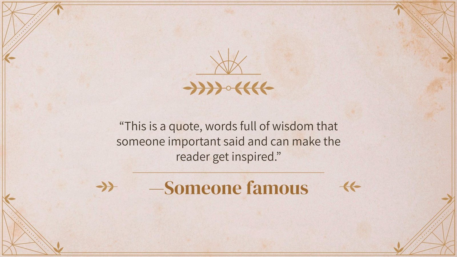 Old Paper Style Workshop | Google Slides & PowerPoint