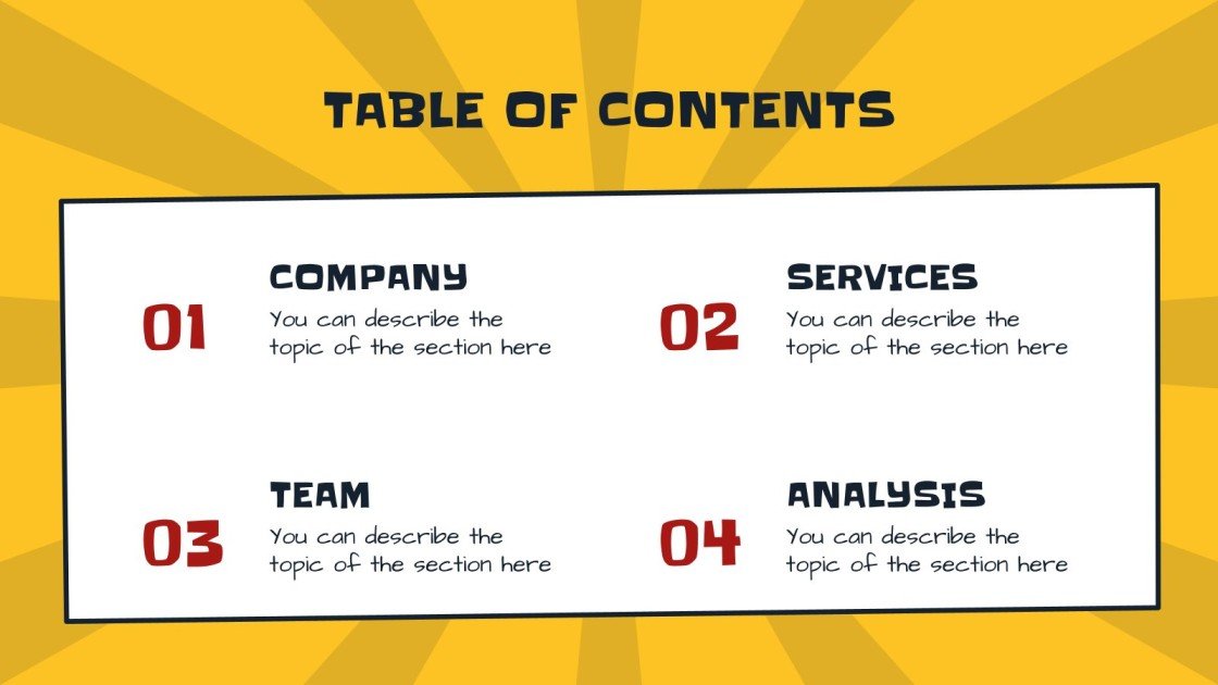 Comic Style Google Slides theme and PowerPoint template