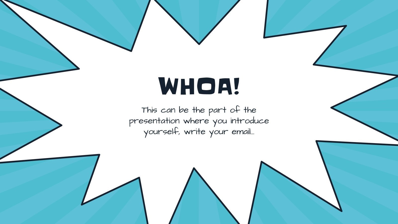 Comic Style Google Slides theme and PowerPoint template