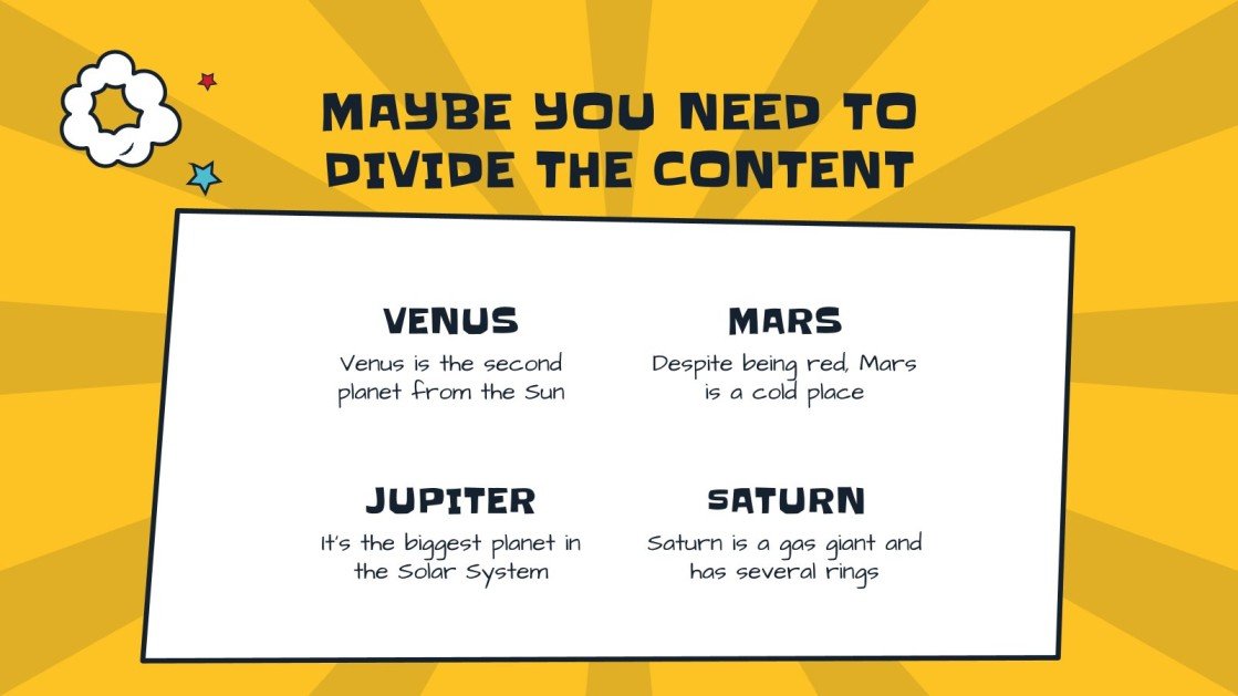 Comic Style Google Slides theme and PowerPoint template