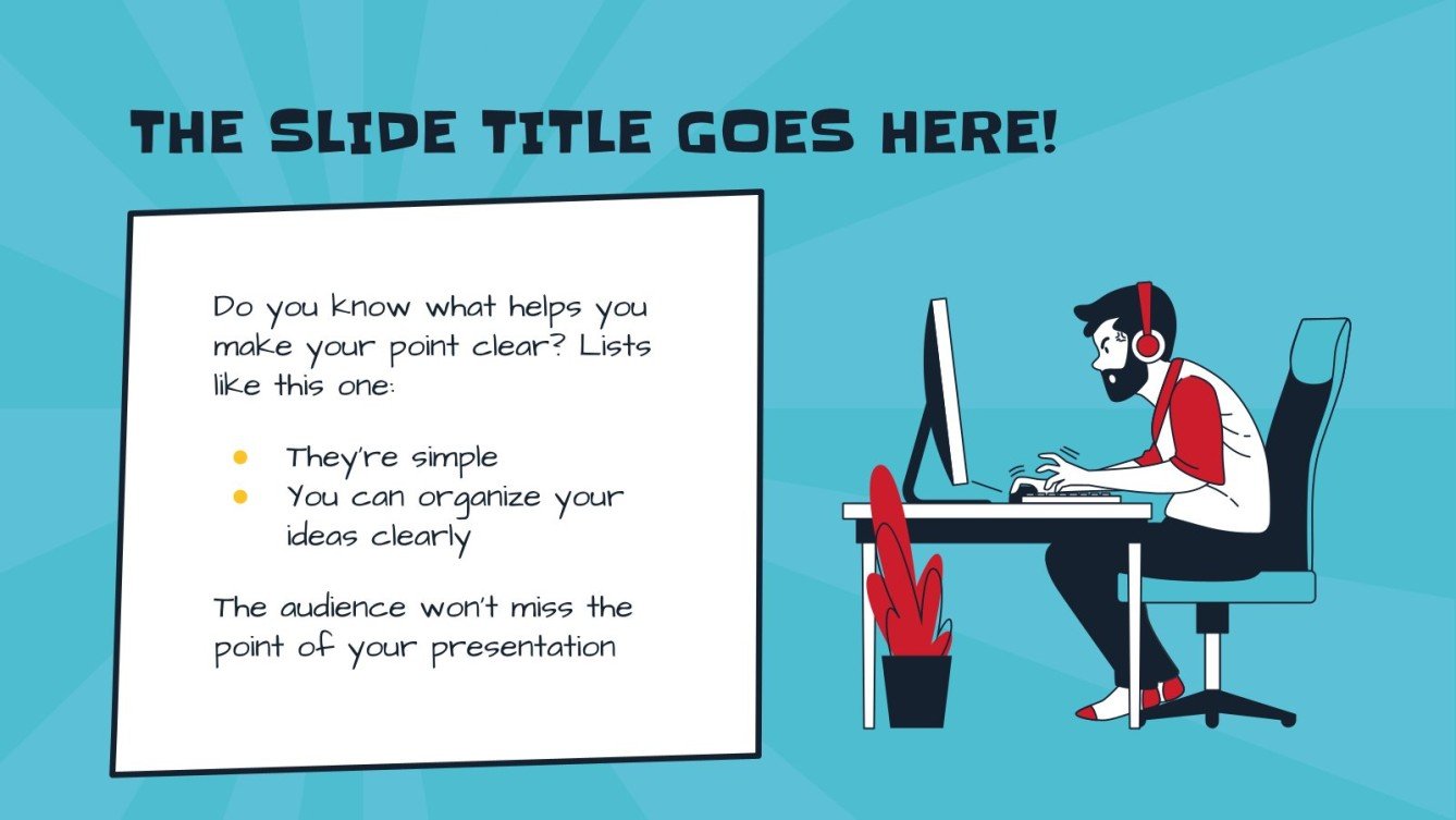 Comic Style Google Slides theme and PowerPoint template