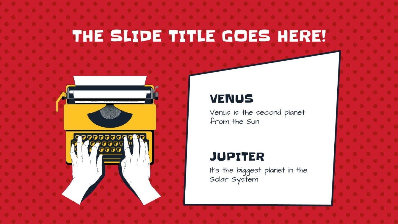 Comic Style Google Slides theme and PowerPoint template