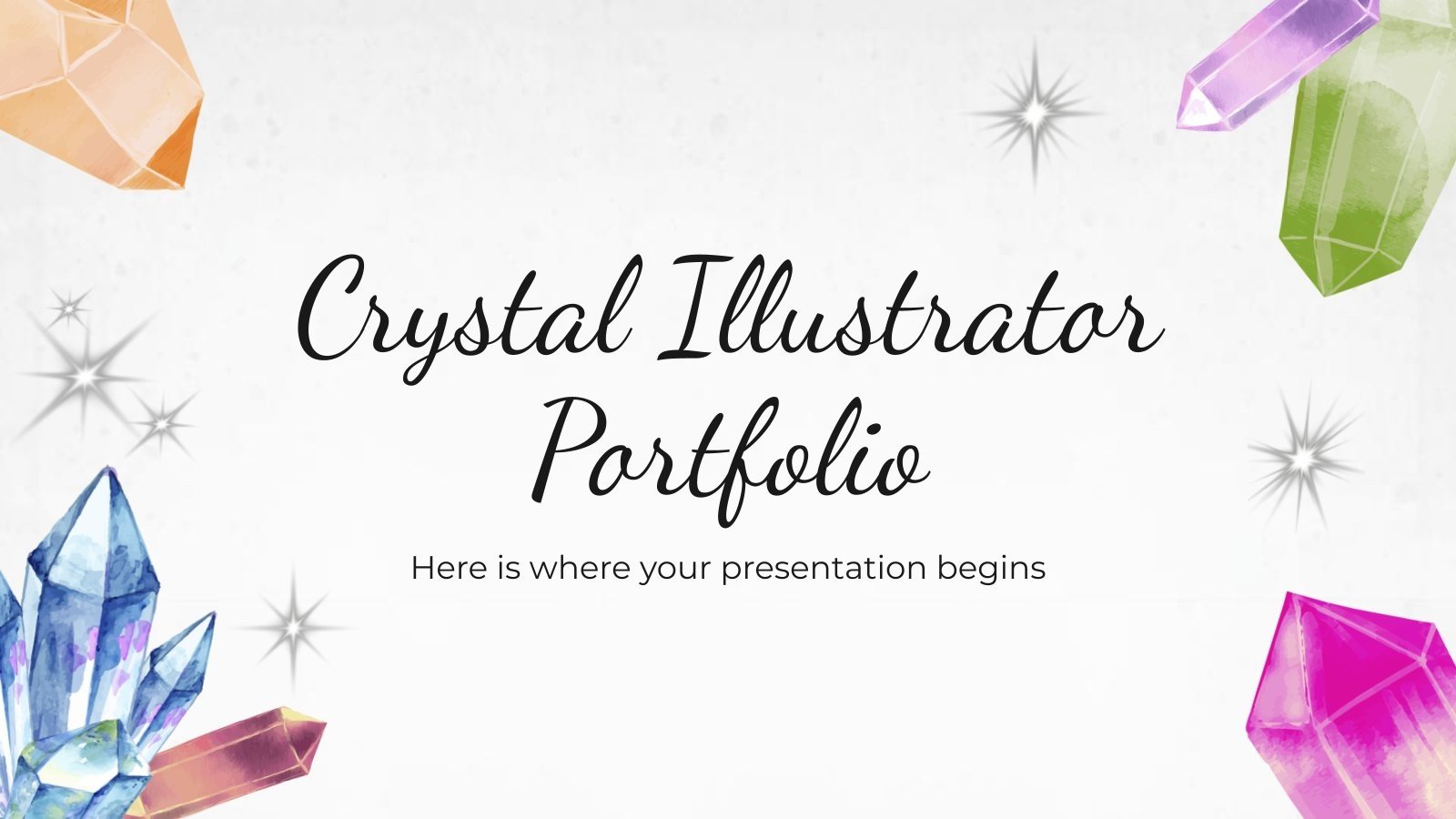 Crystal Illustrator Portfolio | Google Slides & PowerPoint