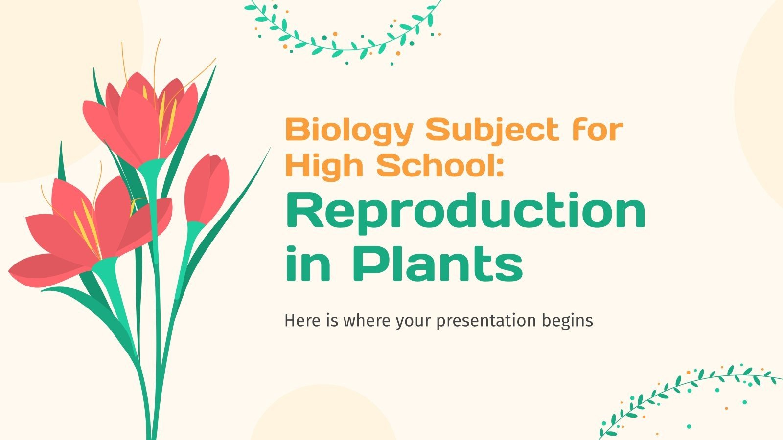 Plantillas gratis sobre plantas para Google Slides y PowerPoint