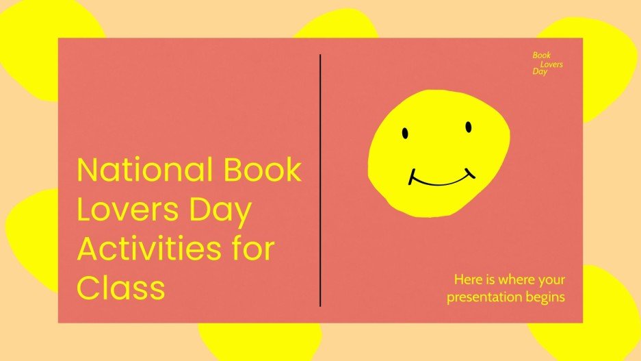 National Book Lovers Day Activities for Class | Google Slides