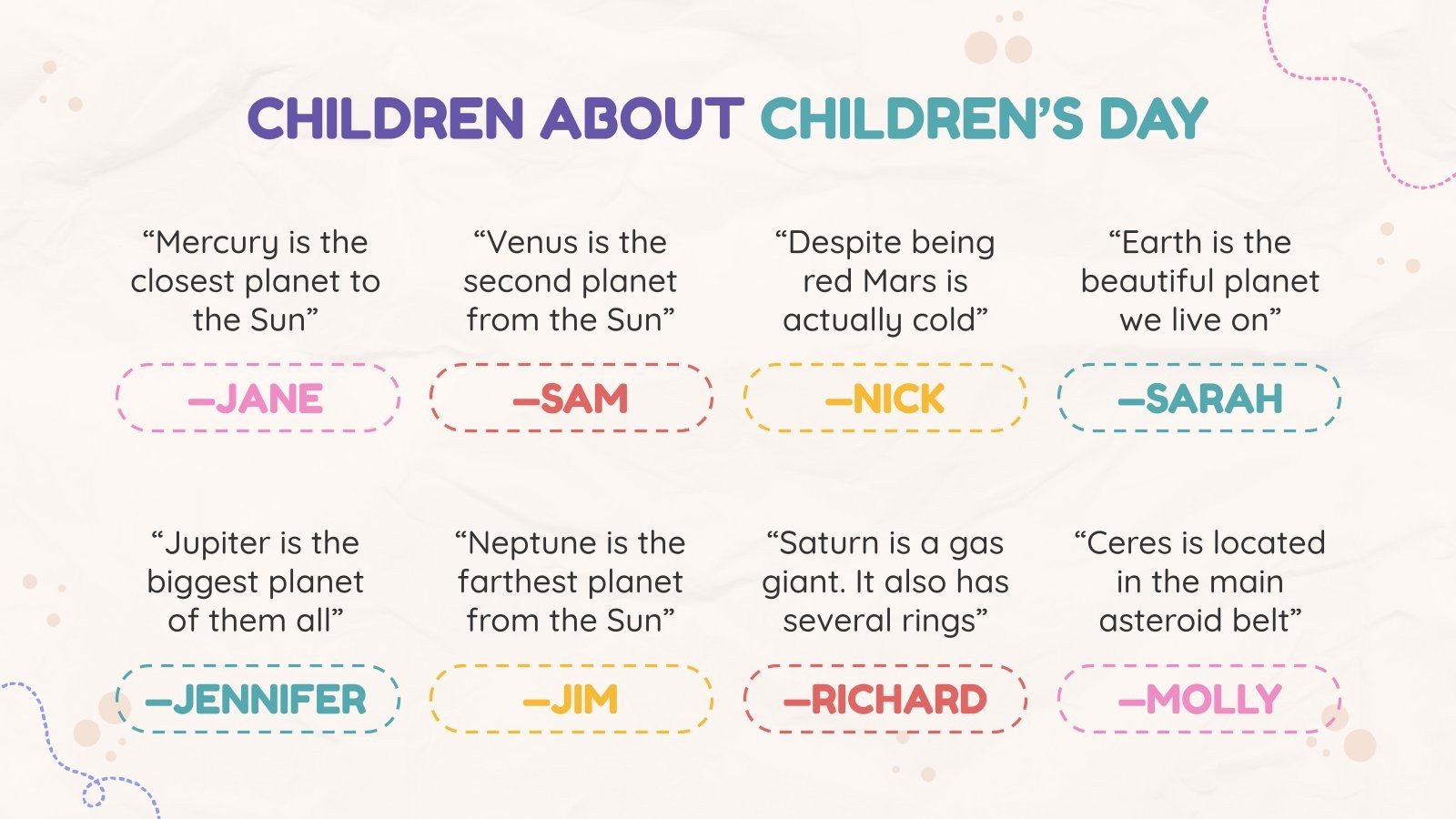 Pre-K Fun Activities: South America's Children's Day