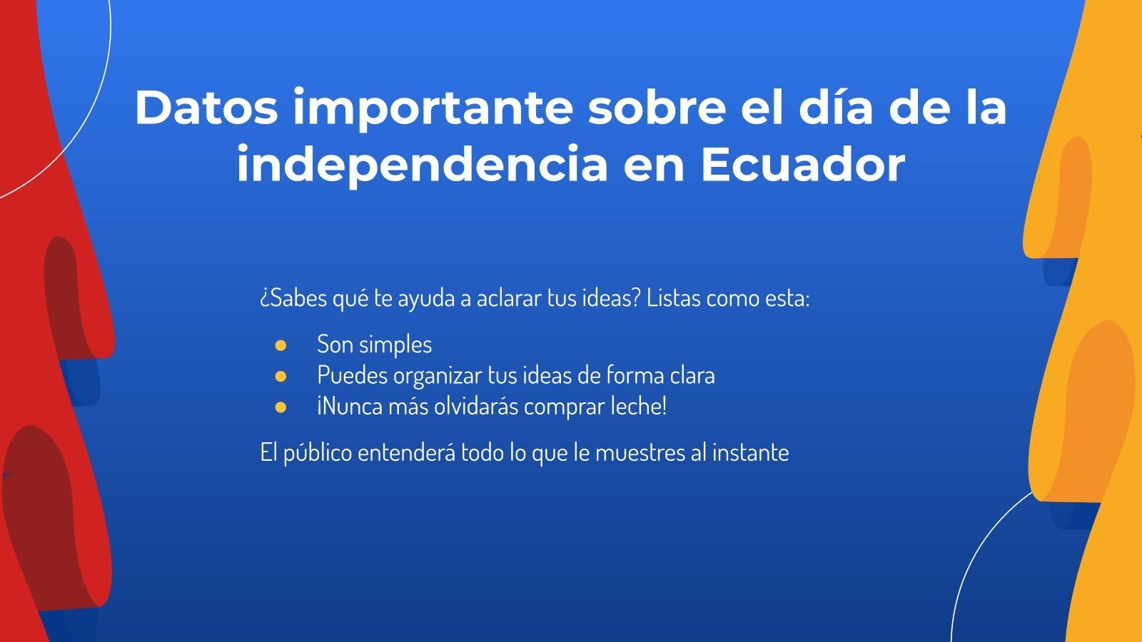 Historia: Día de la Independencia de Ecuador | Google Slides
