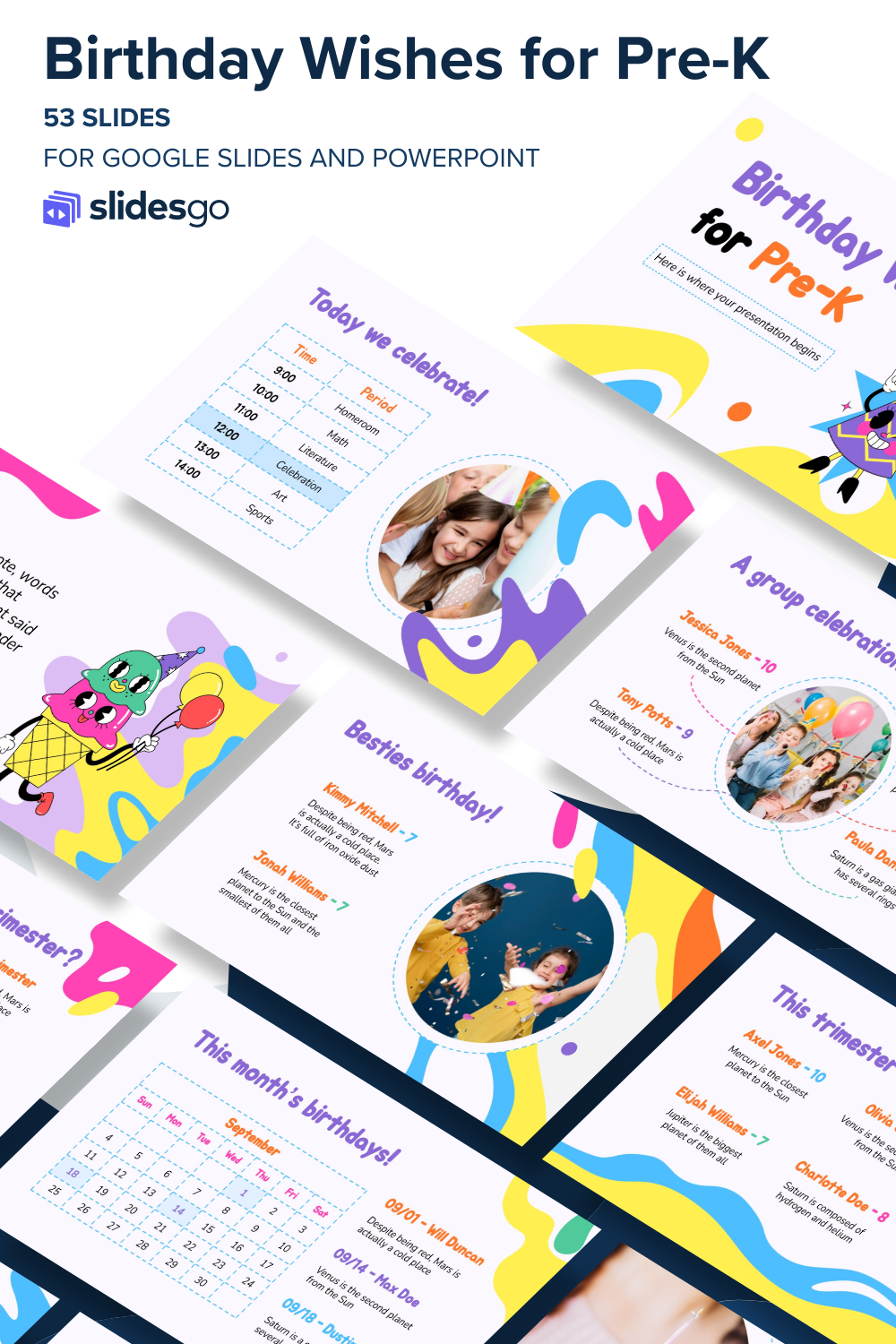 Birthday Wishes for Pre-K | Google Slides & PowerPoint