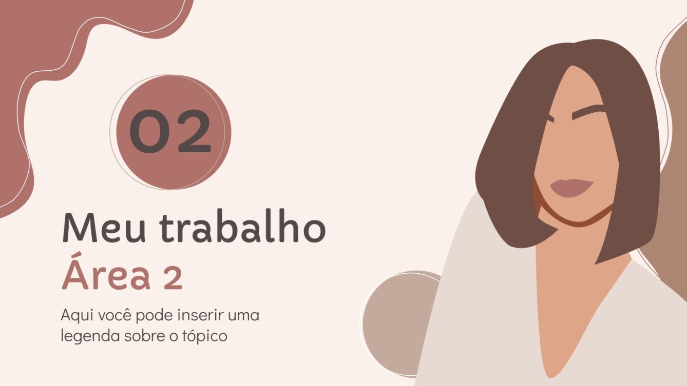 Muted & Warm Palette Wavy Style Portfolio | Google Slides