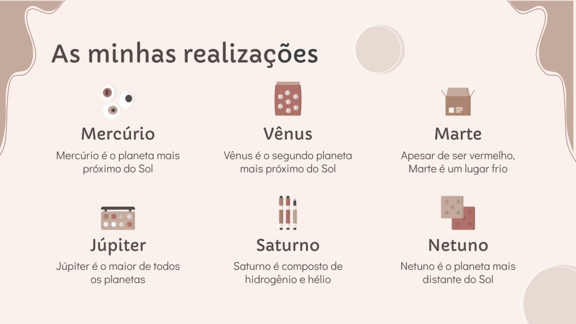 Muted & Warm Palette Wavy Style Portfolio | Google Slides