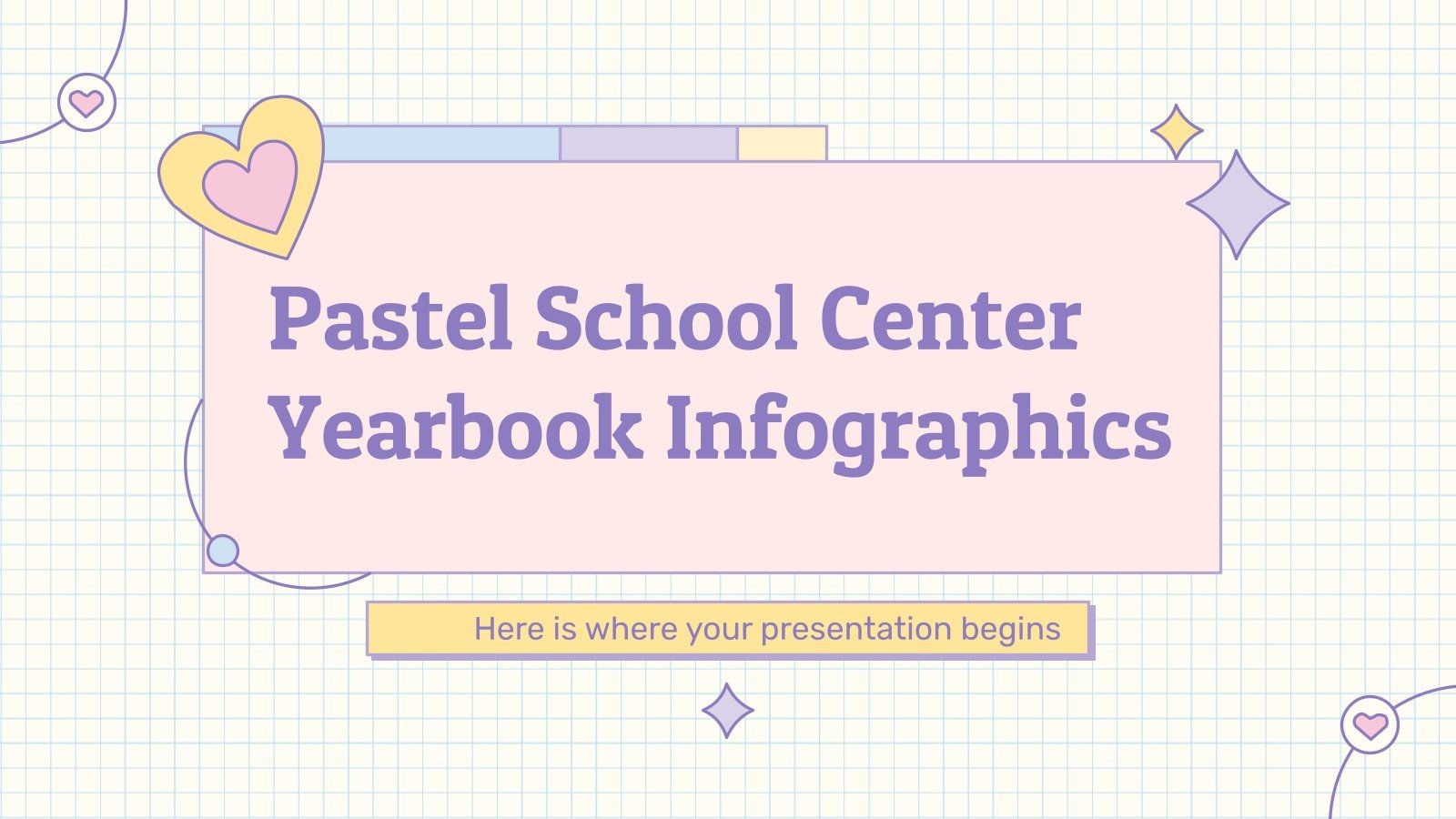 Pastel School Center Yearbook Infographics | Google Slides