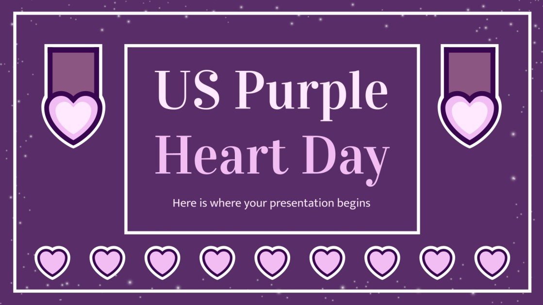 US Purple Heart Day | Google Slides & PowerPoint