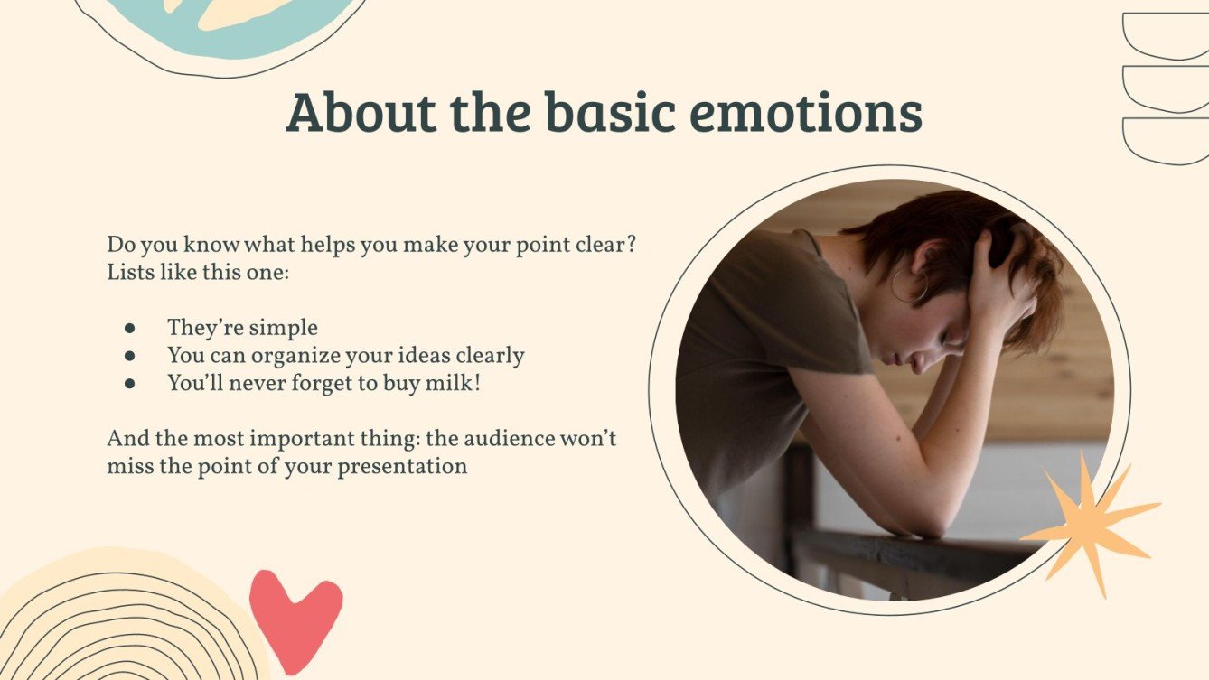 Structuring Basic Emotions Workshop | Google Slides & PPT
